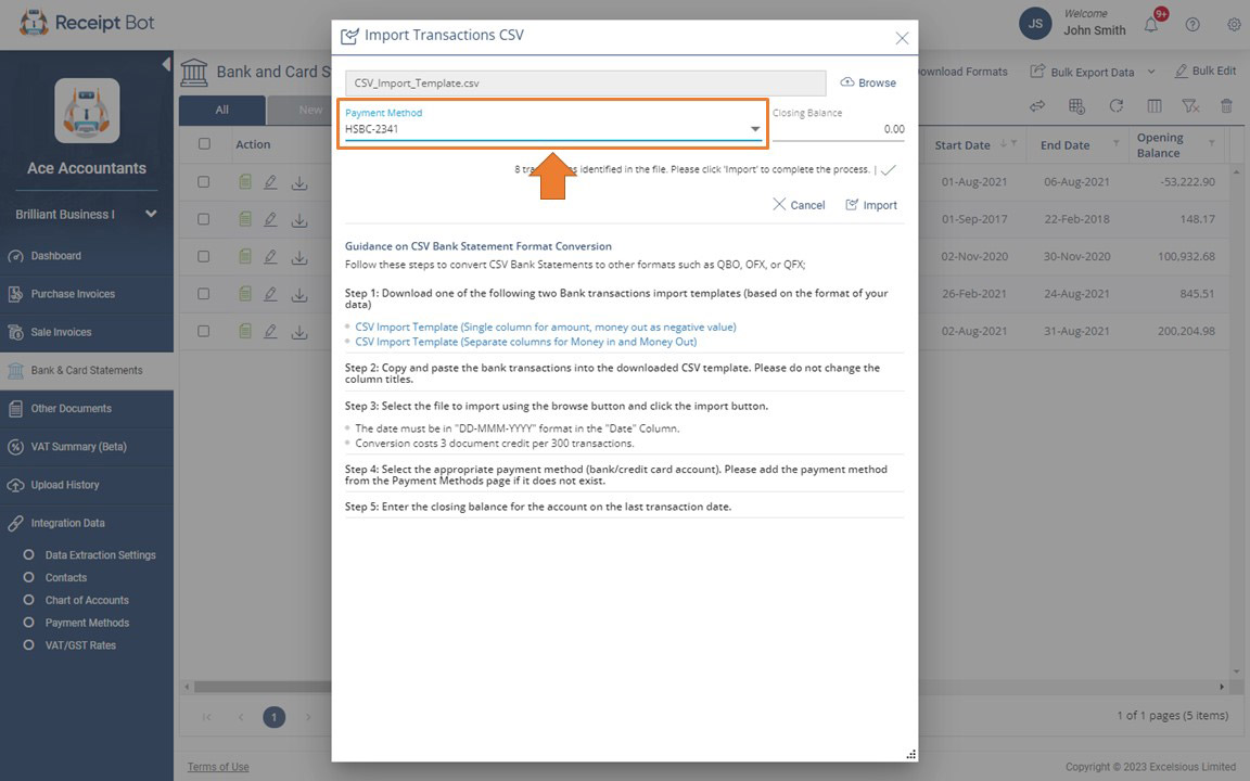 Free Converter CSV to OFX, QFX, QBO, QIF, and Other Formats
